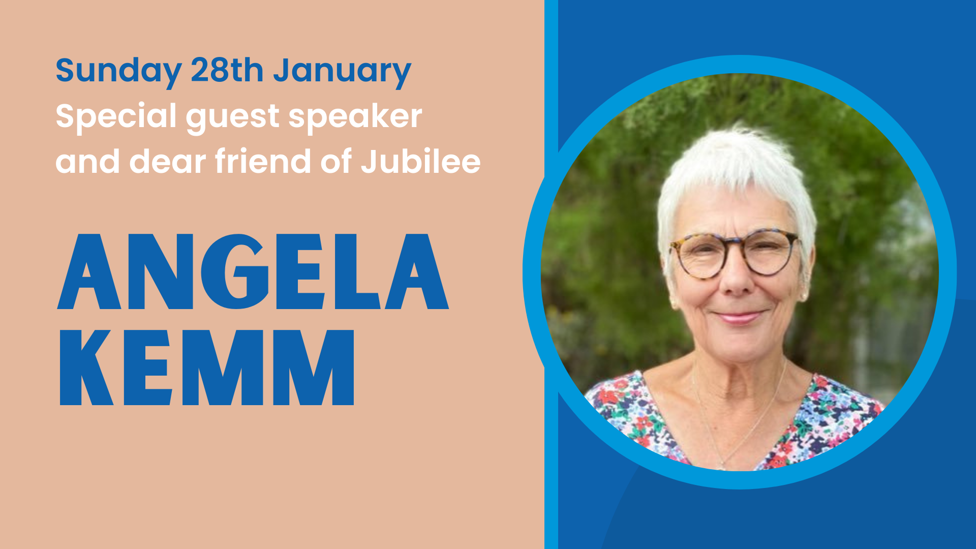 Guest Speaker - Angela Kemm - Jubilee Church, Farnham